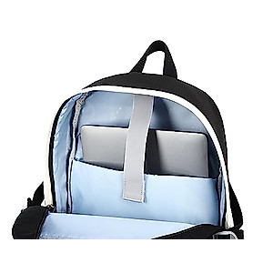 Jaygulf Waterproof Women Backpack Fashion Girl Travel Daypack Black