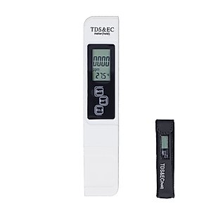 TDS Meter Digital Water Tester 3 in 1 ppm EC and Temperature Test Pen Easy to Use Water Purity Tester