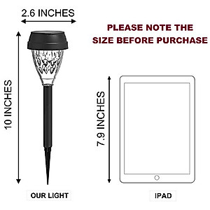 MAGGIFT 12 Pack Solar Powered Pathway Lights Outdoor Garden Lights, Waterproof Solar Landscape Lights for Lawn, Patio, Yard, Walkway, Deck, Driveway, Warm White