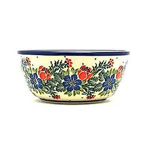 Polish Pottery Bowl - Ice Cream/Dessert - Garden Party