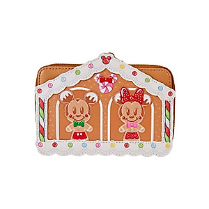 Loungefly Disney Mickey & Friends Gingerbread House Zip Wallet Disney Standard