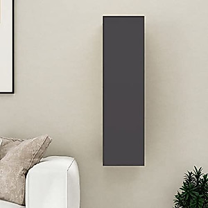 BynJoo Floating TV Stand with Storage Shelves,TV Entertainment Center,Wall Storage Cabinet,for Tv Units,Bathroom,Bedroom,Living Room or Office.Grey(12" x 11.8" x 43.3")