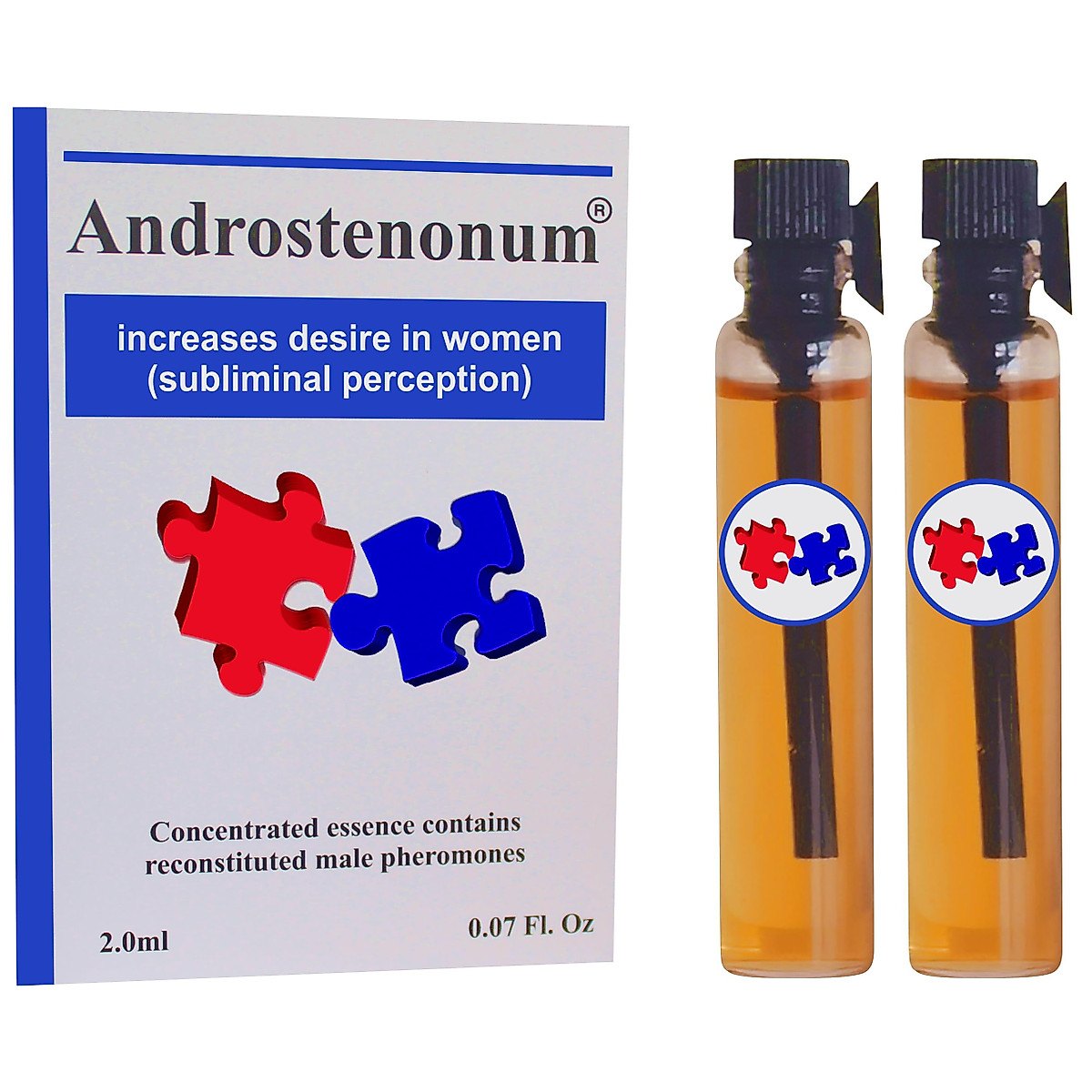 Pherolec Global - ANDROSTENONUM 0.07 Fl. Oz+0.07 Fl. Oz 100% Pheromone for Men Hombres Feromonas Formula para Atraer Mujeres