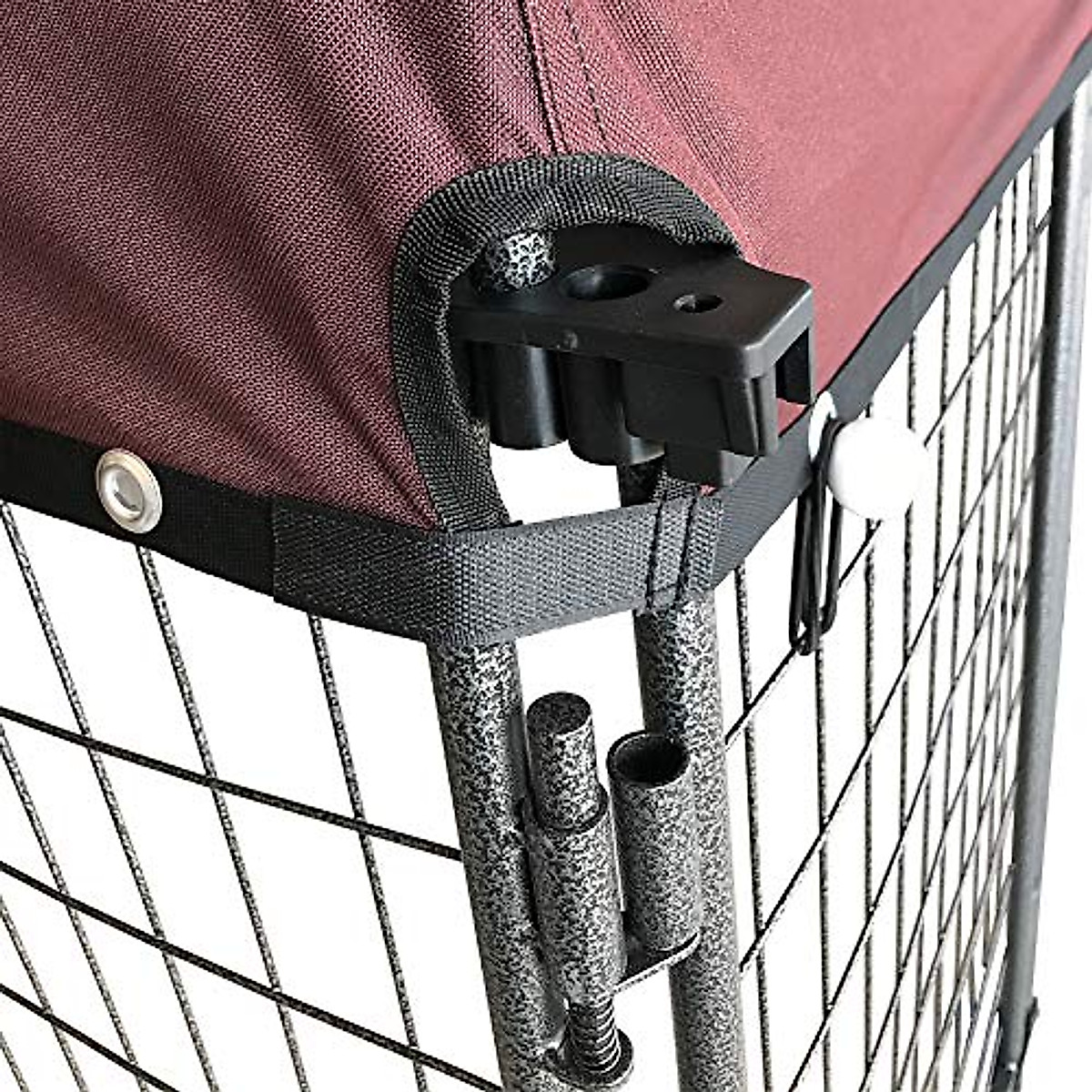 TWO by TWO Haven Expandable Kennel, Black, Medium