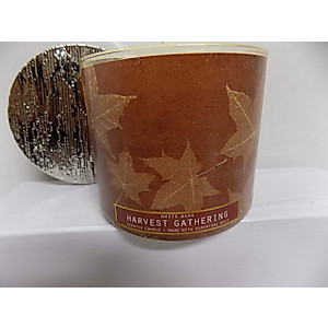 White Barn 2020 Bath Harvest Gathering 3 Wick Candle W Burn Time of 25-45 Hours (Fresh Apple, Berries, Clove Buds) Made W Essential Oils
