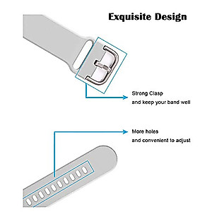 Compatible with Fossil Men's Gen 5 Carlyle Band & Fossil Women's Gen 5 Julianna Band,22mm Soft Waterproof Silicone Sport Watch Band for Fossil Men's Gen 4 Explorist HR/Gen 3 Q Explorist Jellyfish
