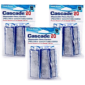 Penn-Plax Cascade Replacement Filter Cartridges CPF6C3 (9-Pack)