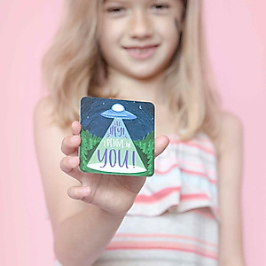 bloom daily planners Student Empowerment Card Deck - Cute Sentimental Quote Cards for Teachers to Give Kids - Set of Thirty 3" x 3" Cards - Assorted Designs