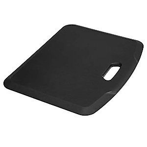 Mount-It! Anti Fatigue Floor Mat | Standing Comfort Mat for Standing Desk, Home, Office, Kitchen, Garage | Anti-Slip Washable Surface| 18"x22" | Rubberized Gel Foam Black
