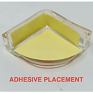 (Set of 4) Corner Protector BabyProof Safety, Medical Grade Clear Edge Softeners, Child Proof Corner Bumpers, Toddler, Home, Table, Adhesive, DIY, Easy, Guards, Accident Prevention by KinderGard