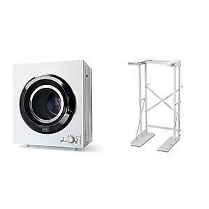 BLACK+DECKER BCED37 Compact Dryer + BLACK+DECKER BWDS Washer Dryer Stacking Rack