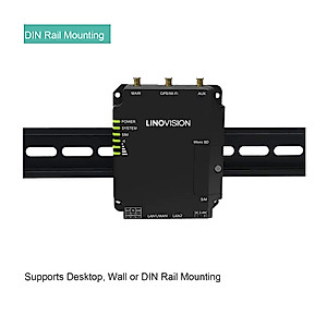 LINOVISION Rugged and Versatile Cellular Router & 4G DTU with RS485, Industrial 4G LTE WiFi Router with Dual SIM Cards Slot, Supports AT&T and T-Mobile