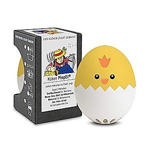 Chicken BeepEgg – Egg Timer for Boiling Eggs – Musical Egg Cooker for Soft, Medium, Hard Boiled Eggs – Food Safe – Singing Floating Egg Timer – Egg Cooker for 3 Levels of Doneness - Brainstream