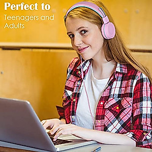 CN-Outlet Kids Headphones for School with Microphone 4 Pack Wired Classroom Headsets Class Set Students Children Boys Girls Teen and Adults (Mixed Colors)