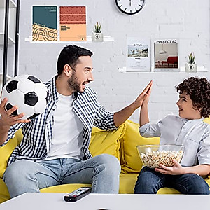 8 Pcs Acrylic Floating Shelves 24 Inch Clear Bathroom Storage Shelves Wall Mounted Book Display Shelves Invisible Floating Wall Ledge Shelf Transparent Spice Rack for Bedroom Office Toy Picture Ledge