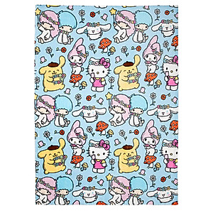Hello Kitty Throw Blanket with Gift Box - Throw Measures 46 x 60 Inches – Super Soft Special Edition Fleece Bedding