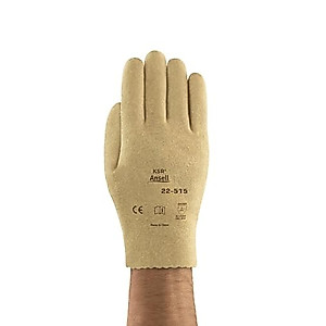 Ansell KSR 22-515 Vinyl Glove, Coated on Interlock Knit Liner, Medium (Pack of 12 Pairs)