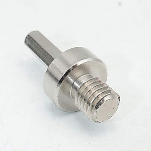 FACHLICH Core Drill Bit Adapter, 2pcs 5/8"-11 to 3/8" Hex Shank,Hole Saw Drill Sanding Attachment Arbor Shaft Adapter