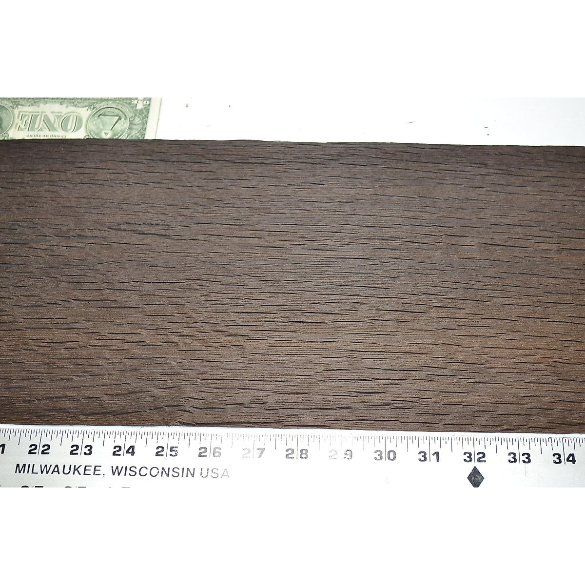 Fumed Oak Raw Wood Veneer Sheet 8 x 44 inches 1/42nd Thick