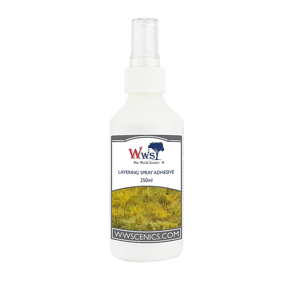 War World Scenics Static Grass Layering Spray 250ml for Model Railway Dioramas & Wargame Terrain