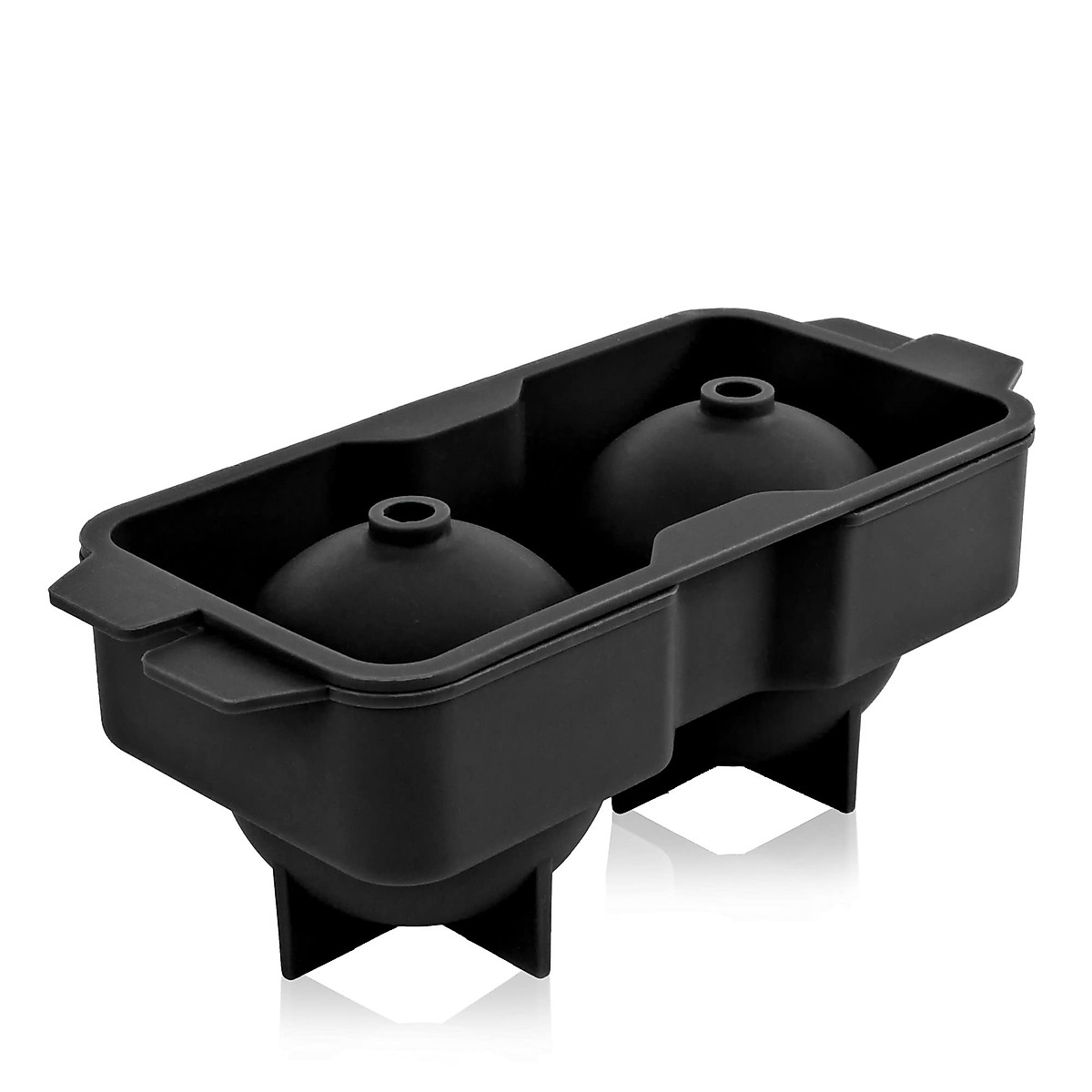 True Whiskey Glass & Ice Sphere Set, 2 Whiskey Tumblers, 1 Ice Sphere Mold, Bourbon Glass Set, cool gadgets for men, ice mold, rocks glasses, cocktail set