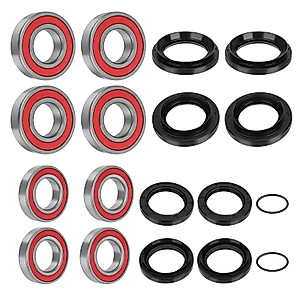 Front & Rear Wheel Bearings Seals for Yamaha Rhino 450 Rhino 660 Rhino 700 2005-2013, OEM# 93106-42800-00 93106-38800-00 93106-38047-00