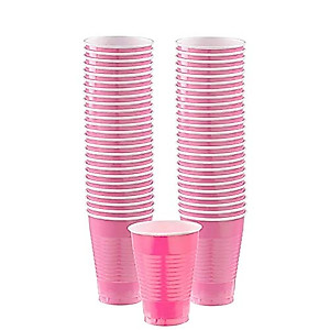 CUP 18OZ PL HI CT BRIGHT PINK (20/20)