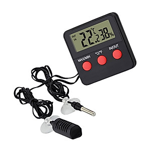 NOLITOY 3 Sets Thermometer Humidity Temperature Meter Sensor Mini Hygrometer Pet Hygrometer Mini Digital Hygrometer Indoor Hygrometer Greenhouse Fish Tank Reptile Animal Lizard