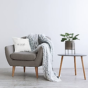 Stupell Industries Wearing The Smile You Game Me Romantic Couple Phrase Design by Jennifer Pugh Pillow, 18 x 18, Black