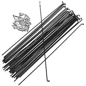 36Pcs 14G J Bend Bicycle Mountain Bike Steel Spokes Bike Spokes and 260mm