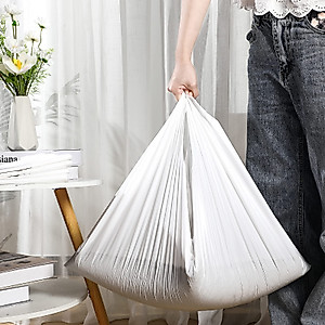 Nuanchu 100 Pcs Cat Litter Box Liner with Handle 25.2 x 22.4 Inch Thick Waste Drawer Liner Compatible with Litter-Robot 3/4 Heavy Duty 9-11 Gallon Cat Litter Bags Cat Replacement for Cat Pan Waste Bin