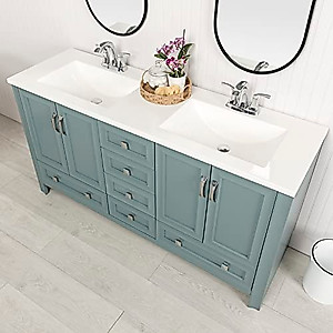 Spring Mill Cabinets Nimay Bathroom Vanity with Sink, Sage