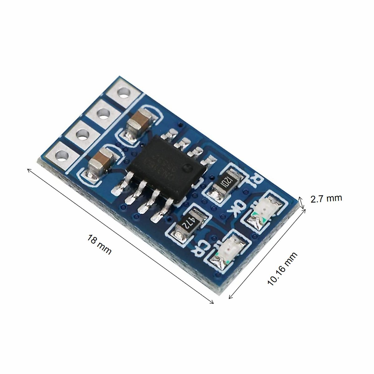 Fafeicy Solar Module,1A 4.4-6.5V Input 4.2V Output LiPo Li-ion Lithium Battery Charger MPPT Solar Controller Module(Without Pin), Module