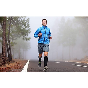 CS CELERSPORT 3 Pairs Compression Socks 20-30mmHg for Men Circulation Socks For Running Traveling Shin Splints Nurse Athletic And Pregnancy Black