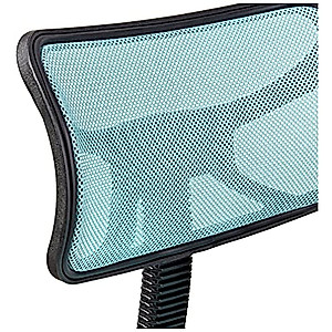 Urban Shop Swivel Mesh Desk Chair, Blue 20.86D x 22W x 33.46H in