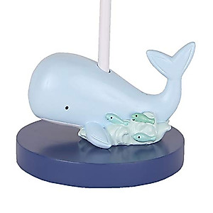 Lambs & Ivy Oceania Blue Ocean/Sea/Nautical Nursery Lamp with Shade & Bulb