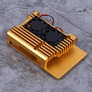 Protection Enclosure Box Armor Case W Dual Cooling Fan Confidential Structure Industrial for Raspberry Pi 3 Model 2B 3B