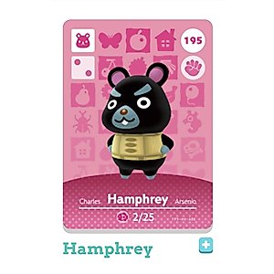 Nintendo Animal Crossing Happy Home Designer Amiibo Card Hamphrey 195/200 USA Version