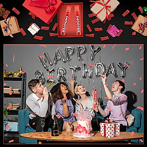 12 Pack Red Biodegradable Confetti Cannon-Confetti Poppers for Wedding, Graduation, Birthday, New Year's Eve Celebration Valentines Day Wedding Engagement Anniversary Bridal Shower Party Supplies