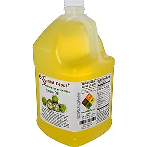 Essential Depot Castor Oil -1 Gallon - 128 oz - safety sealed HDPE container with resealable cap