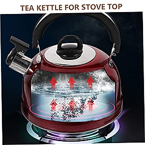 UPKOCH Buzzing Kettle Cordless Electric Kettle Japanese Tea Kettle Camping Teapot Stovetop Tea Kettle Coffee Gifts Hot Water Kettle Food Grade Tea Pot Tea Pots Kettle Tea Red Gas