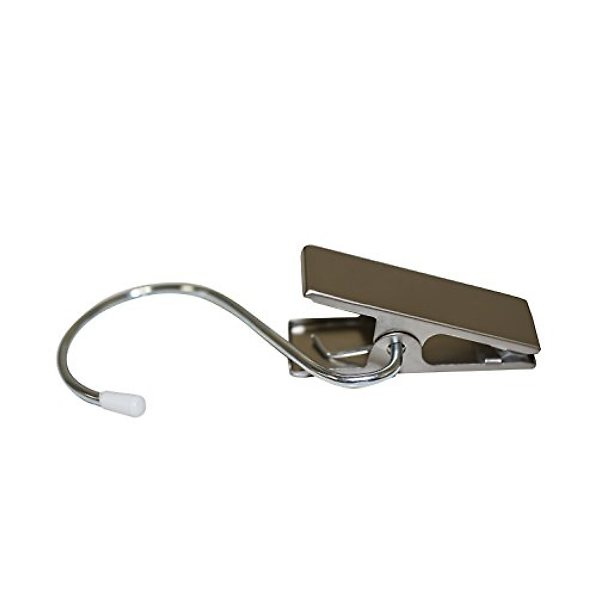 NAHANCO 610EC12 Boot Clip Hanger, Brushed Chrome, Metal Clip, 4.5” (Pack of 12)