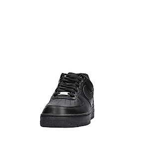 Nike Men?s Air Force 1 Low Sneaker, Black/Black, 8.5