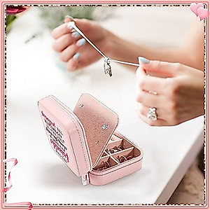 LEJIAJINW Friends Friendship Gifts for Women Female, Gifts for Bestie Best Friend, Friendship Birthday Gifts Ideas, Appreciation Gifts for Friends Jewelry Box, Travel Jewelry Case Organizer