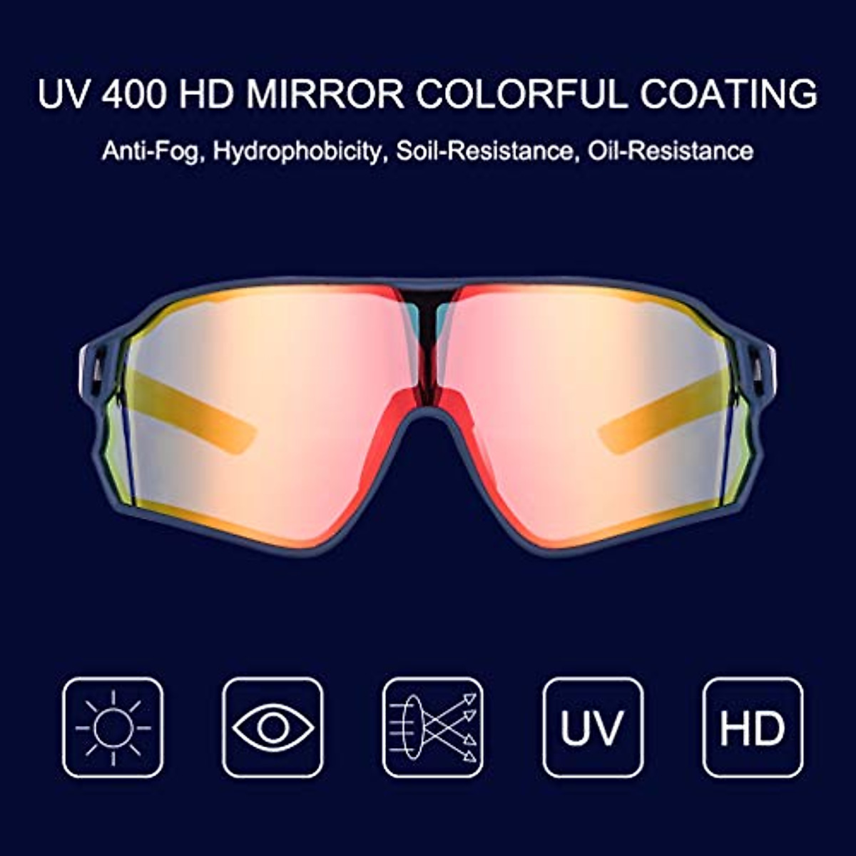 ROCKBROS Polarized Sunglasses UV Protection for Women Men Cycling Sunglasses