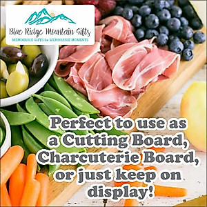 Blue Ridge Mountain Gifts Personalized Cutting Board - Laser Engraved Wooden Chopping Boards, Measurement Conversions for Counter Display and use
