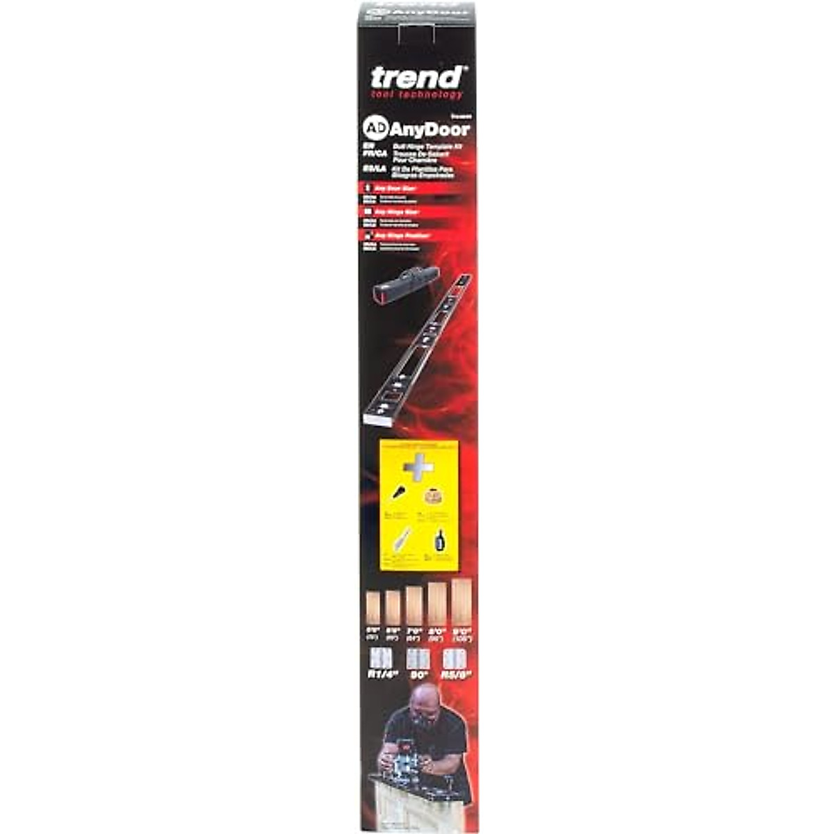 Trend Door Installation Kit, Includes The Trend 9ft AnyDoor Jig, Foot-Operated Door Lifter, Door Stand, Professional Router Bit & 5 x Dust Masks, U*H/JIG/D/B1