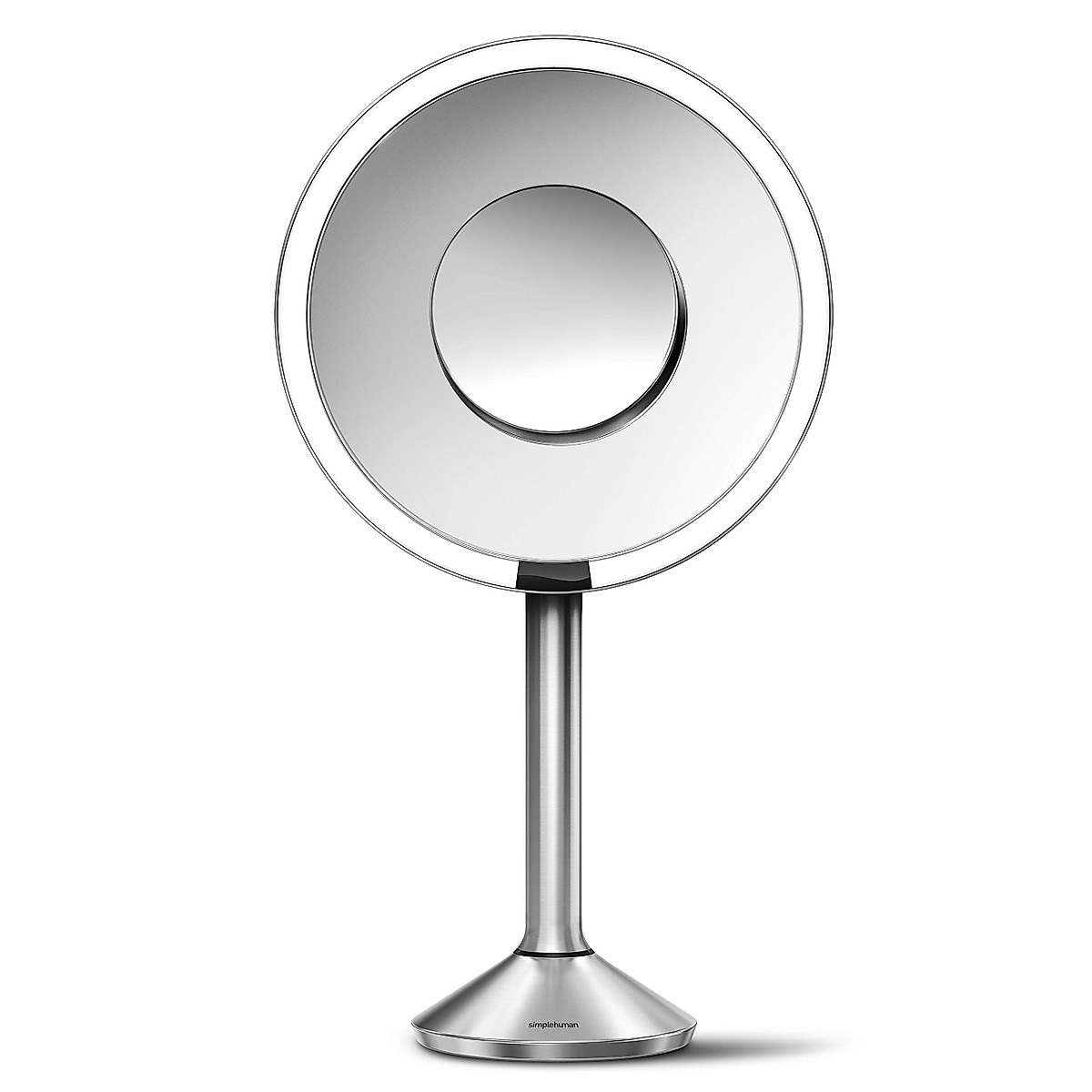 simplehuman ST3007 Sensor Mirror, Brushed Stainless Steel, Pro — 20cm (10x + 5x Magnification), 2 pound