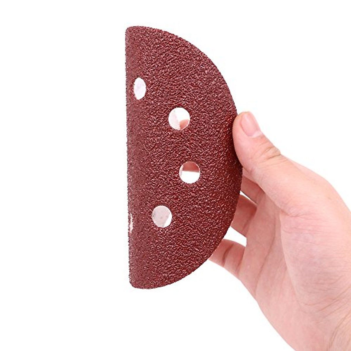 Swpeet 60 Pcs 10 Sizes 5 Inch 8 Hole Sanding Discs Sandpaper Hook and Loop Pads for Circular Sander Grits Sanding Sheets 10 Sizes - 40/60 / 80/100/ 120/180 / 240/320 / 400/800 Grits