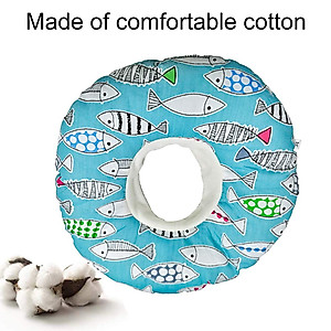 Andyrex Cat Recovery Collar Soft Adjustable - Cute Neck Cone After Surgery for Head Wound Healing Protective Cone After Surgery Elizabethan Collars for Cat and Puppy (Medium)